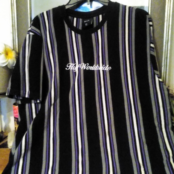 Huff | Shirts | Mens Stripped Tshirt | Poshmark